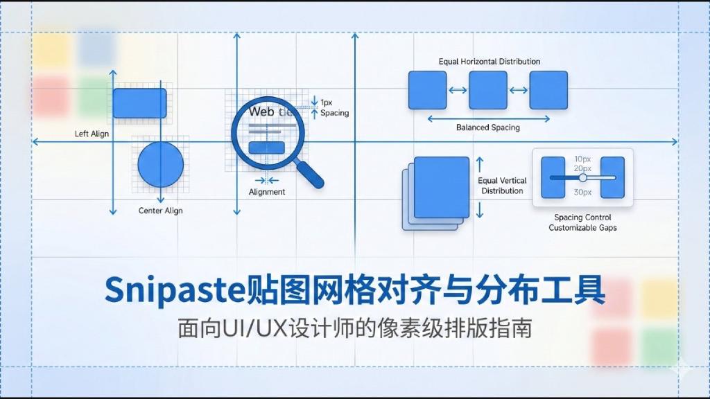 Snipaste贴图网格对齐与分布工具：面向UI/UX设计师的像素级排版指南 - Snipaste官网 - 专业截图软件下载 | 截图工具推荐